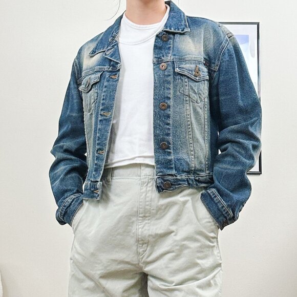 Just USA | Jackets & Coats | Y2k Yellow Tint Jean Jacket | Poshmark